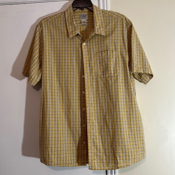 L.L. Bean | Shirts | Mens Llbean Xxl Tall Cotton Plaid Button Short Sleeve Shirt | Poshmark